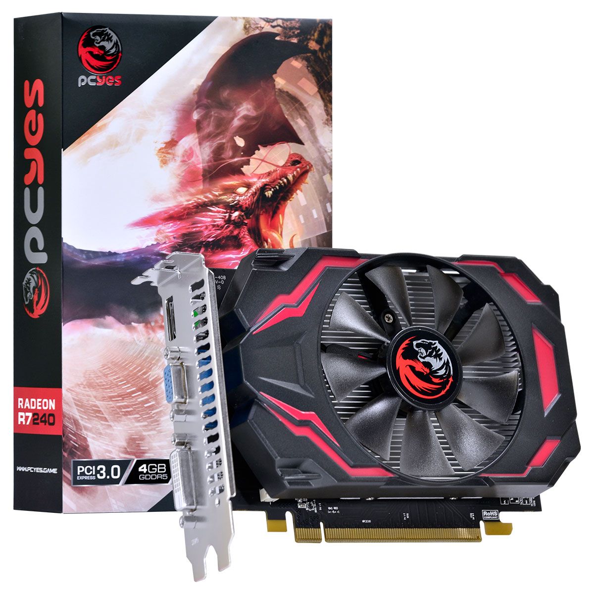PLACA DE VIDEO AMD RADEON R7 240 4GB GDDR5 128 BITS – FLEXLAN Informática